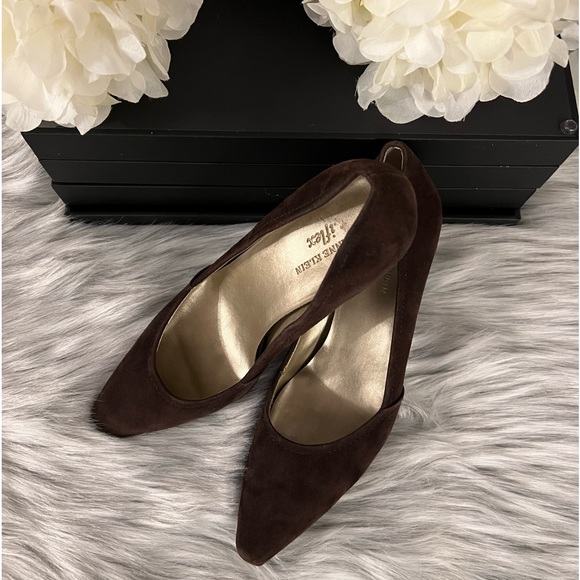 AK ANNE KLEIN I flex | Shoes | Ak Anne Klein Iflex Ladies Brown Suede High Heels | Poshmark